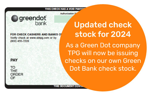 Cashing TPG checks – TPG