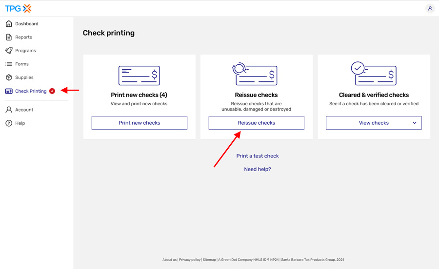 Reissuing checks with sbtpg web printing (Part 3) – SBTPG