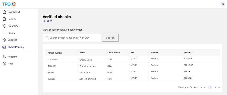 Verified and cleared checks (Part 5) – SBTPG